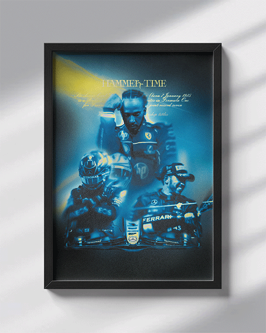 Lewis Hamilton Poster – Aries Posters